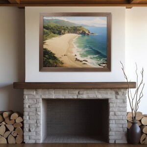 Aerial Coastal Cove Instant Download Digital Coastal Art for Home Décor ...