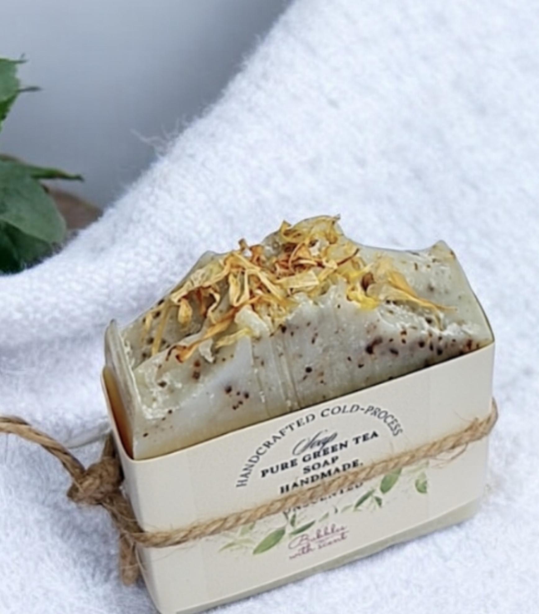 Green Tea Unscented Soap | Natural Cold Process Bar Soap| Handmade ...