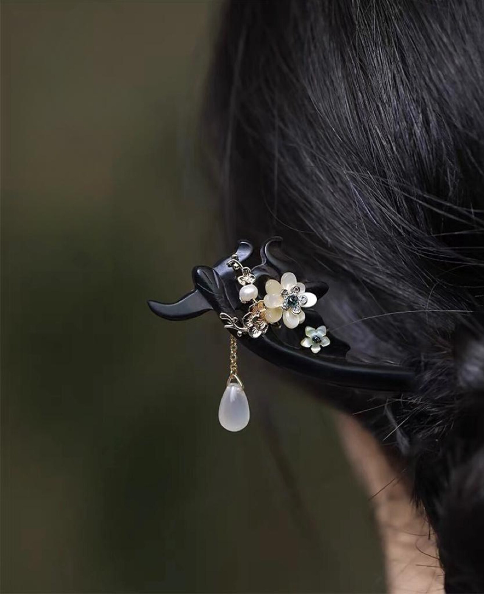 Black Ebony Hairpin-new Chinese Style Hairpin-hair Accessory for Qipao ...