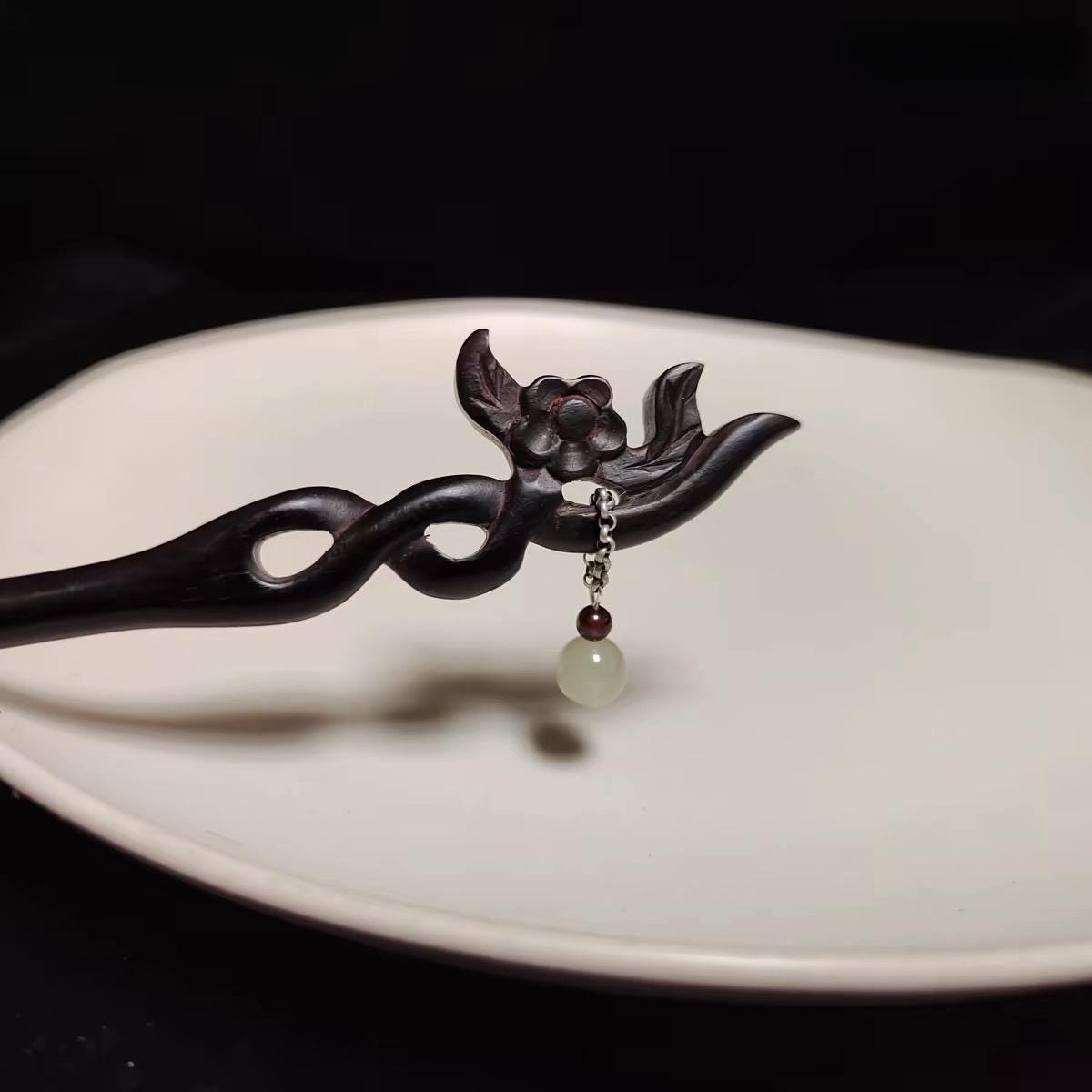 Black Ebony Hairpin-jade Hairpin-handmade Hairpin-original Design ...