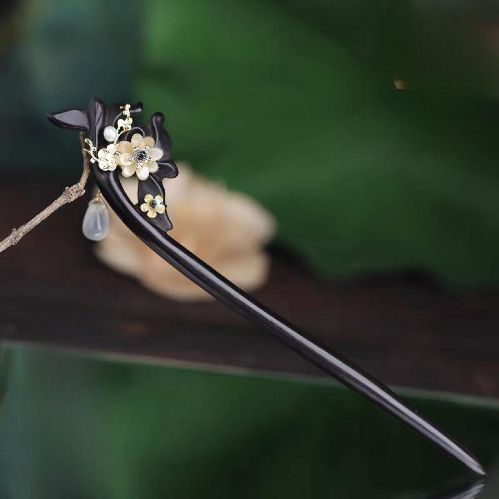 Black Ebony Hairpin-new Chinese Style Hairpin-hair Accessory for Qipao ...