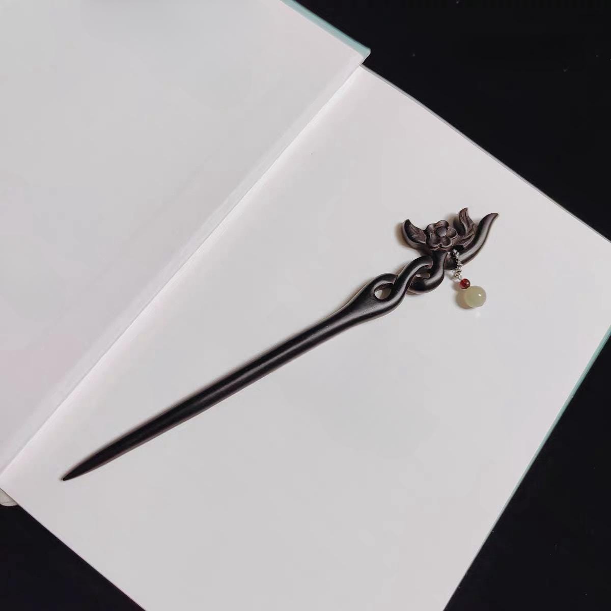 Black Ebony Hairpin-jade Hairpin-handmade Hairpin-original Design ...