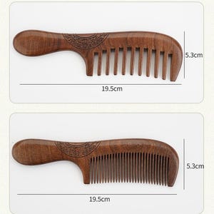 High-end Wooden Comb Gift Box for Teacher's Day-black Gold Sandalwood ...