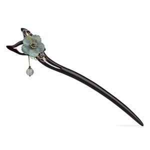 Black Ebony Hairpin-xiuyu Flower Hairpin-handmade Hairpin-wooden ...