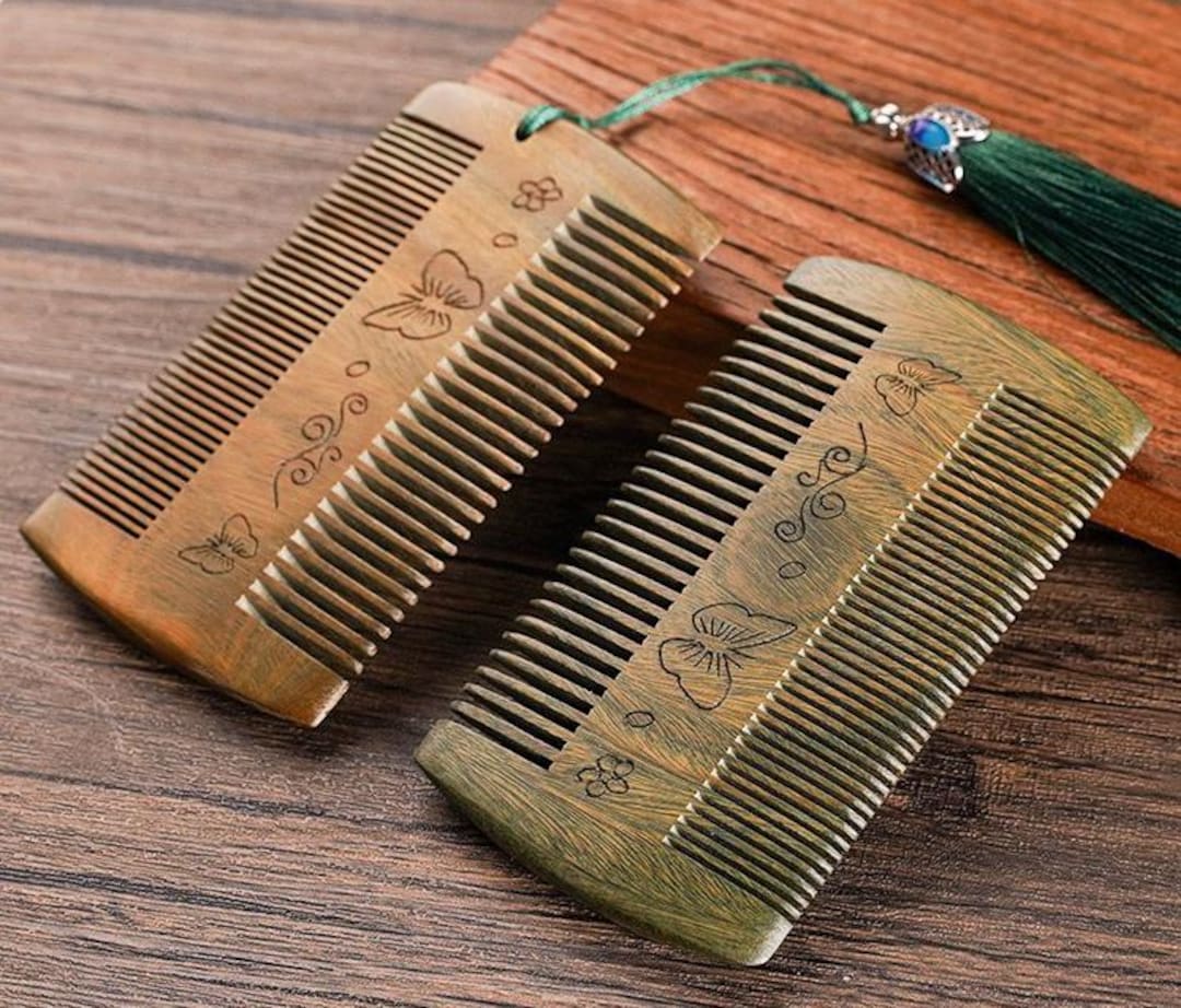 Carved Sandalwood Comb: Fine-toothed Anti-dandruff Lice Removal - Etsy