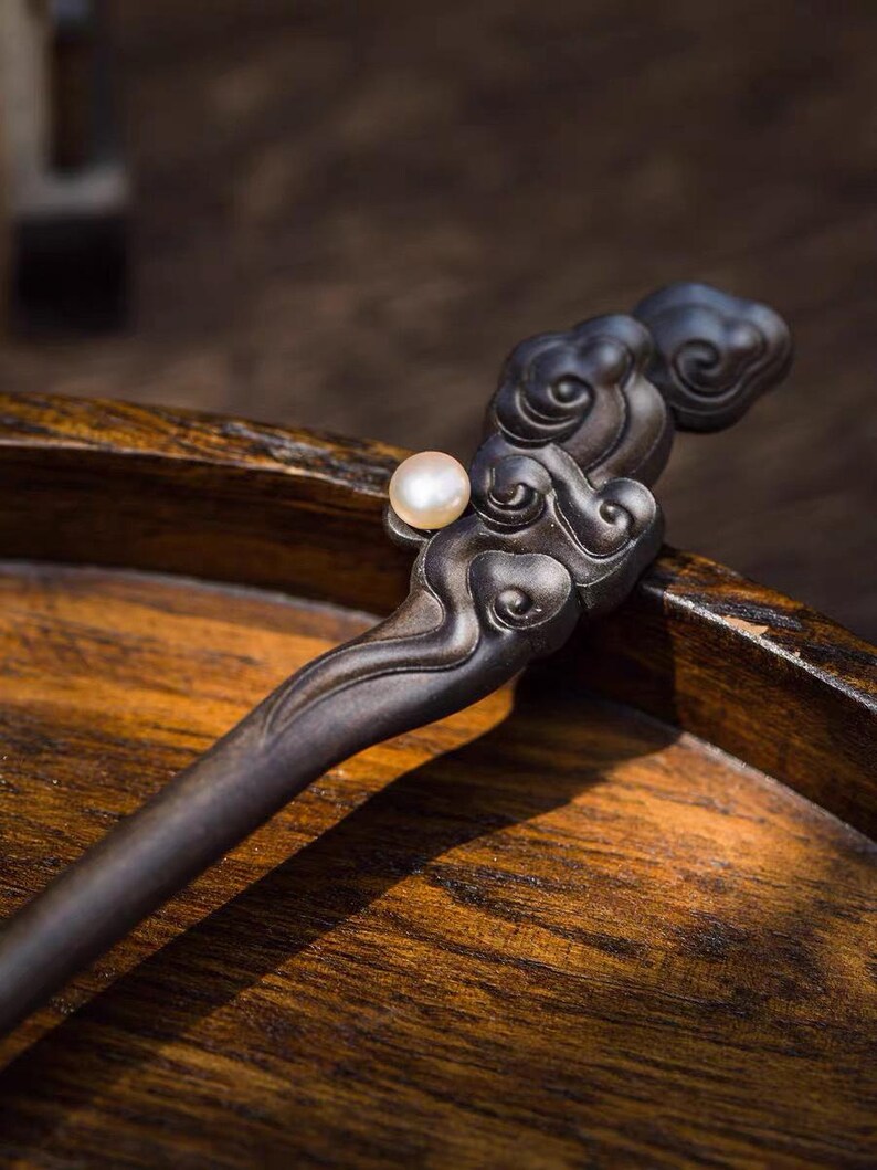 Handmade Hairpin-original Design Hairpin-sandalwood Hairpin-intricately ...