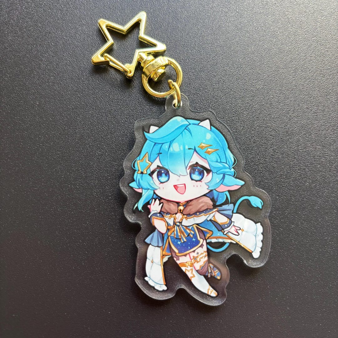 Vtuber Moo Merrily Double-sided Acrylic Charm | 2.5" - Etsy