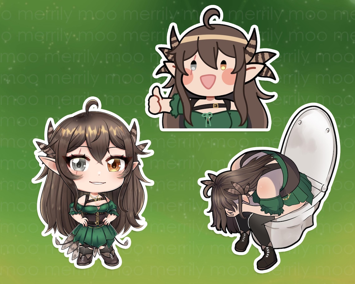Indie Vtuber Kumi 3" Stickers - Etsy