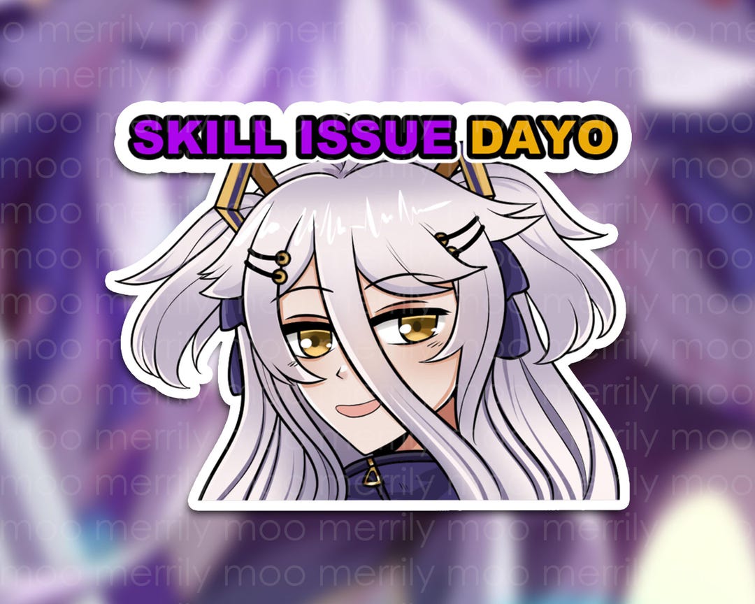 Henya the Genius Skill Issue | Indie Vtuber| Sticker - Etsy