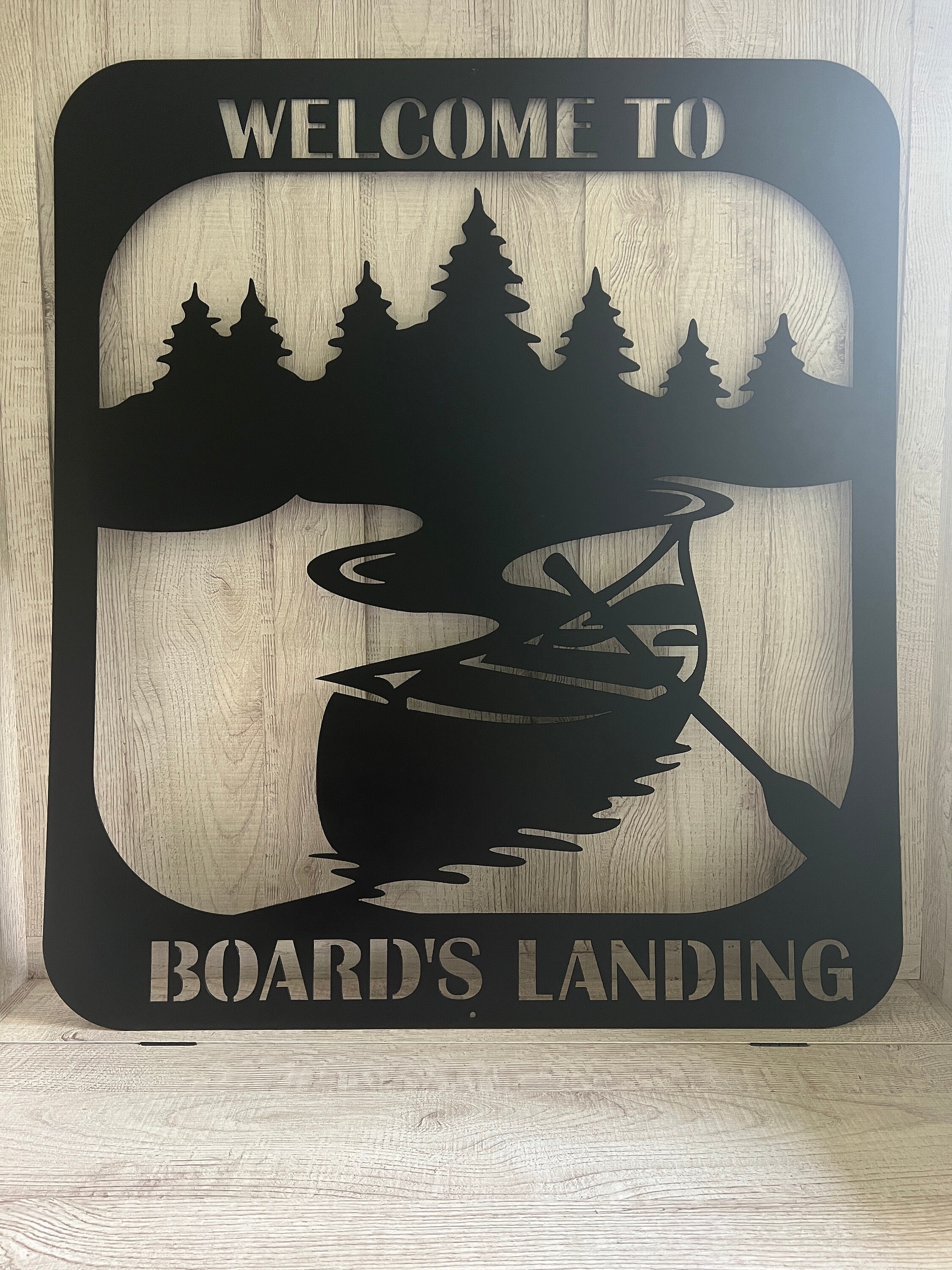 Lake Sign, Kayak Sign, Canoe Sign, Custom Metal Sign, Metal Sign ...