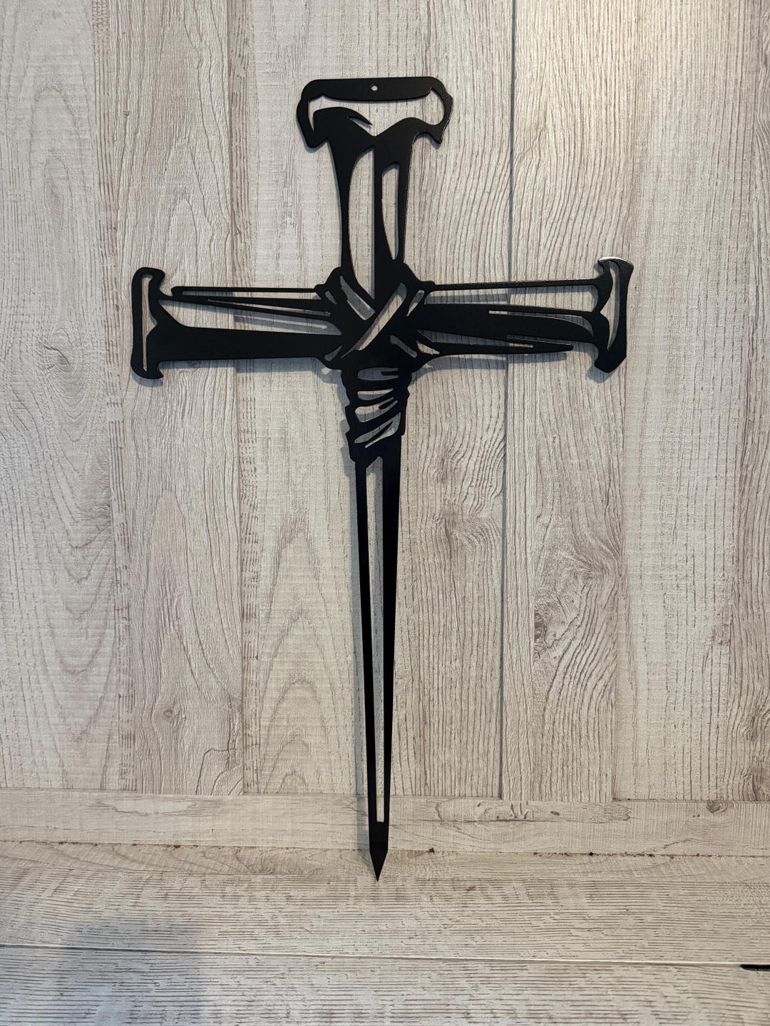Metal Cross, Cross Sign, Religious Sign, Cross Made of Nails, Jesus ...