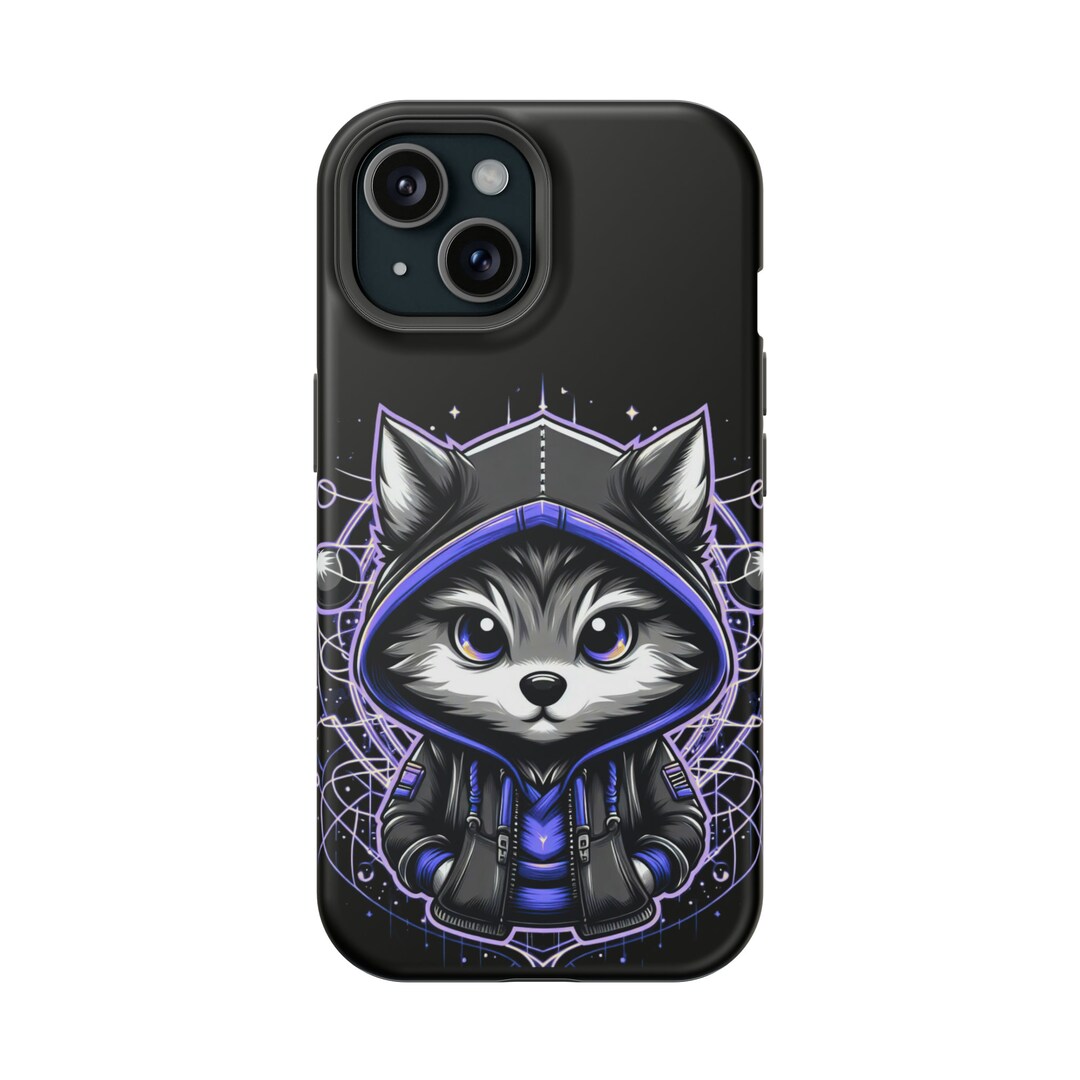 Wolf Impact-resistant Cases, Wolf Lover Gifts, Wolf Phone Cases, Chibi ...