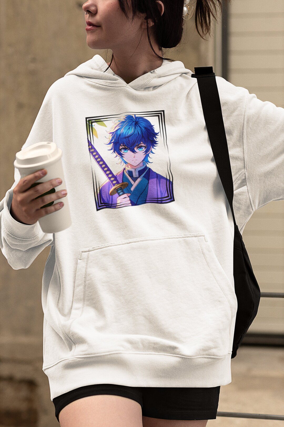 Fang Anime Collection Hoodie, Anime Lovers Gifts, Katana Hoodie, Custom ...