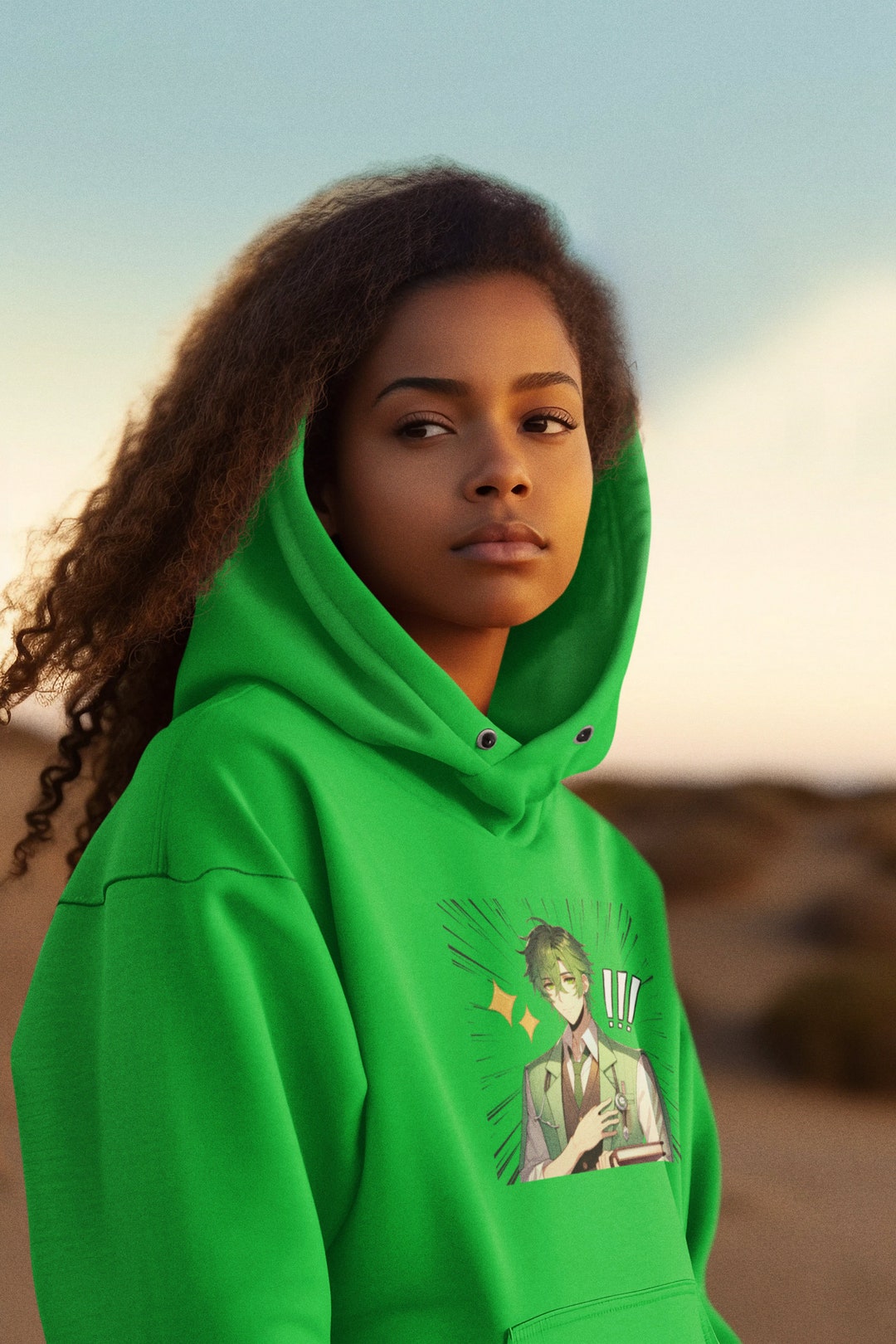 Fang Anime Collection Hoodie, Anime Lovers Gifts, Green Healer Hoodie ...