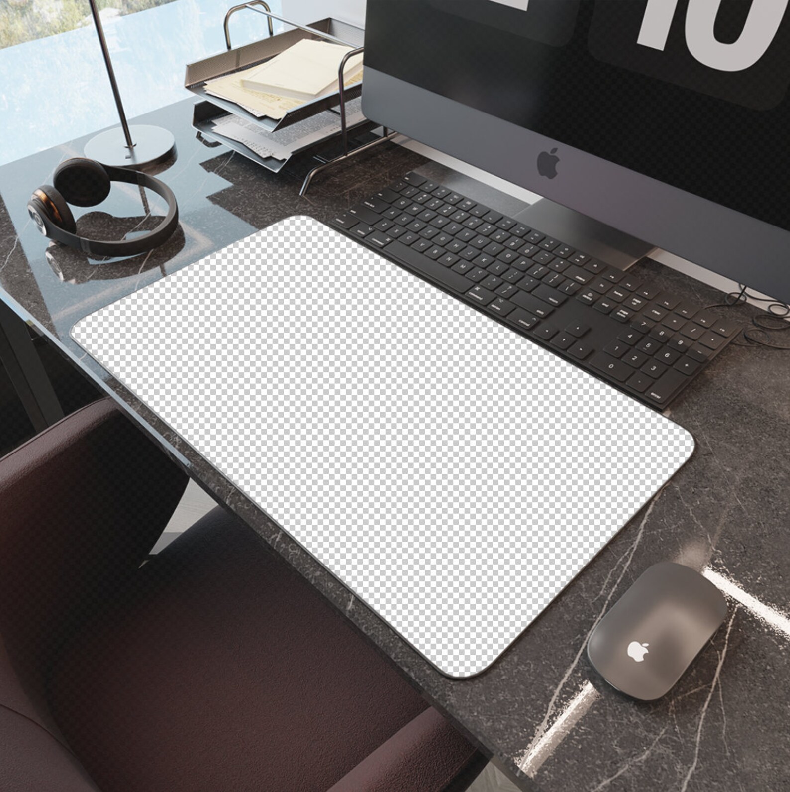 Desk Mat Mockups for Office Merch, Desktop Mat Mockup, Mousepad Mockup ...