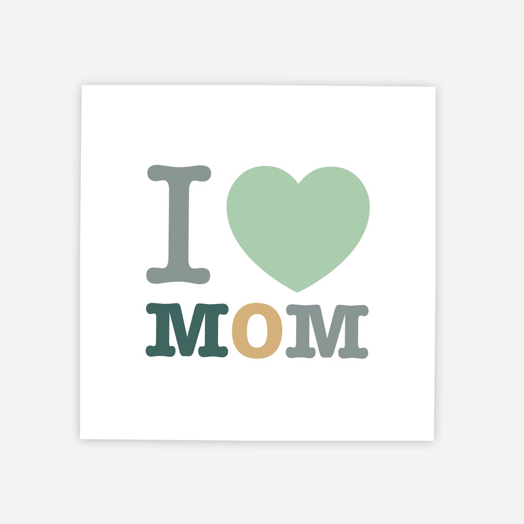 L Love Mom, Children Poster, Kids Poster, Nursery Wall Art, Digital ...
