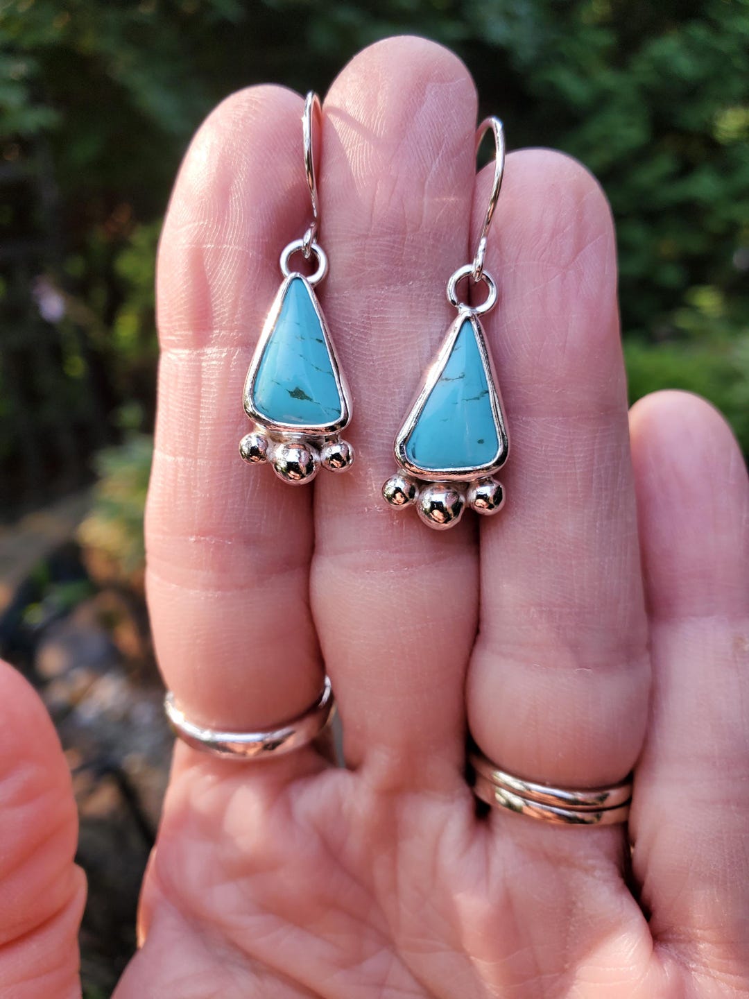 Gorgeous and Adorable Baby Blue Campitos Turquoise Dangle Drop Earrings ...