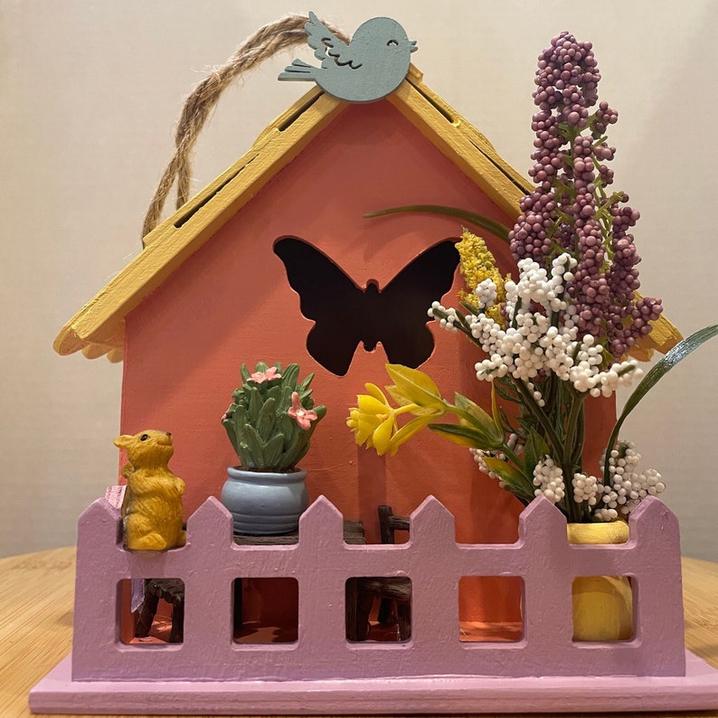 Butterfly Cottage Birdhouse - Etsy