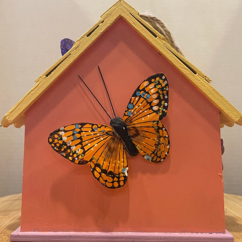 Butterfly Cottage Birdhouse - Etsy