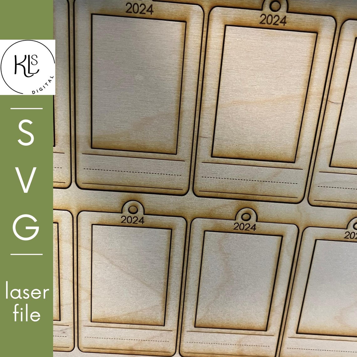 Wallet Picture Ornament SVG Laser Cut File. Glowforge. 2024-2030 School ...