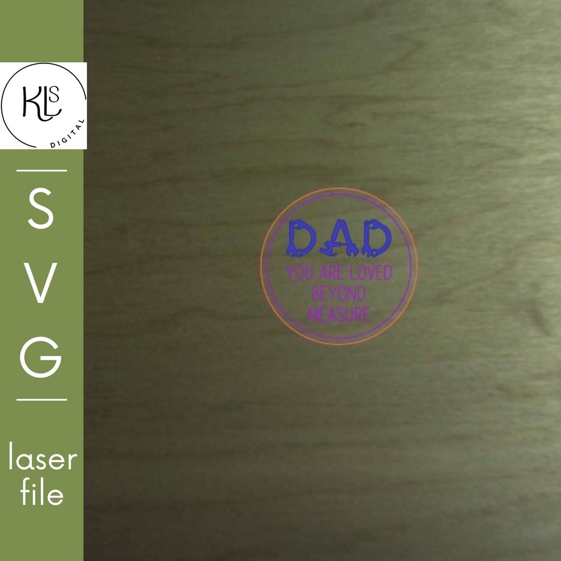 Dad You Are Loved Beyond Measure SVG Laser Cut File. Measuring Tape ...