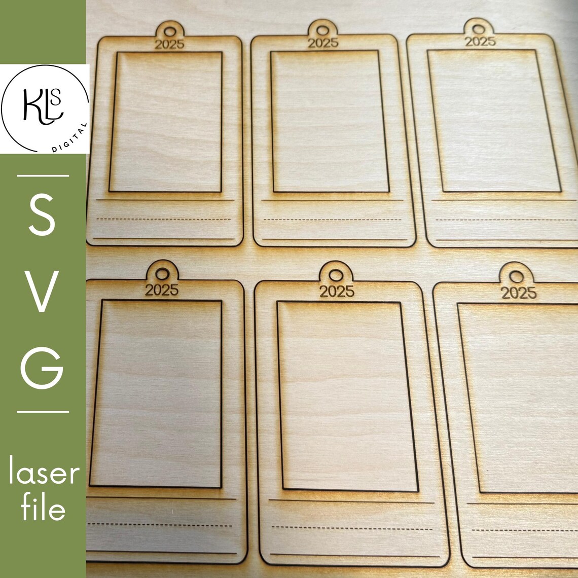 Wallet Picture Ornament SVG Laser Cut File. Glowforge. 2024-2030 School ...