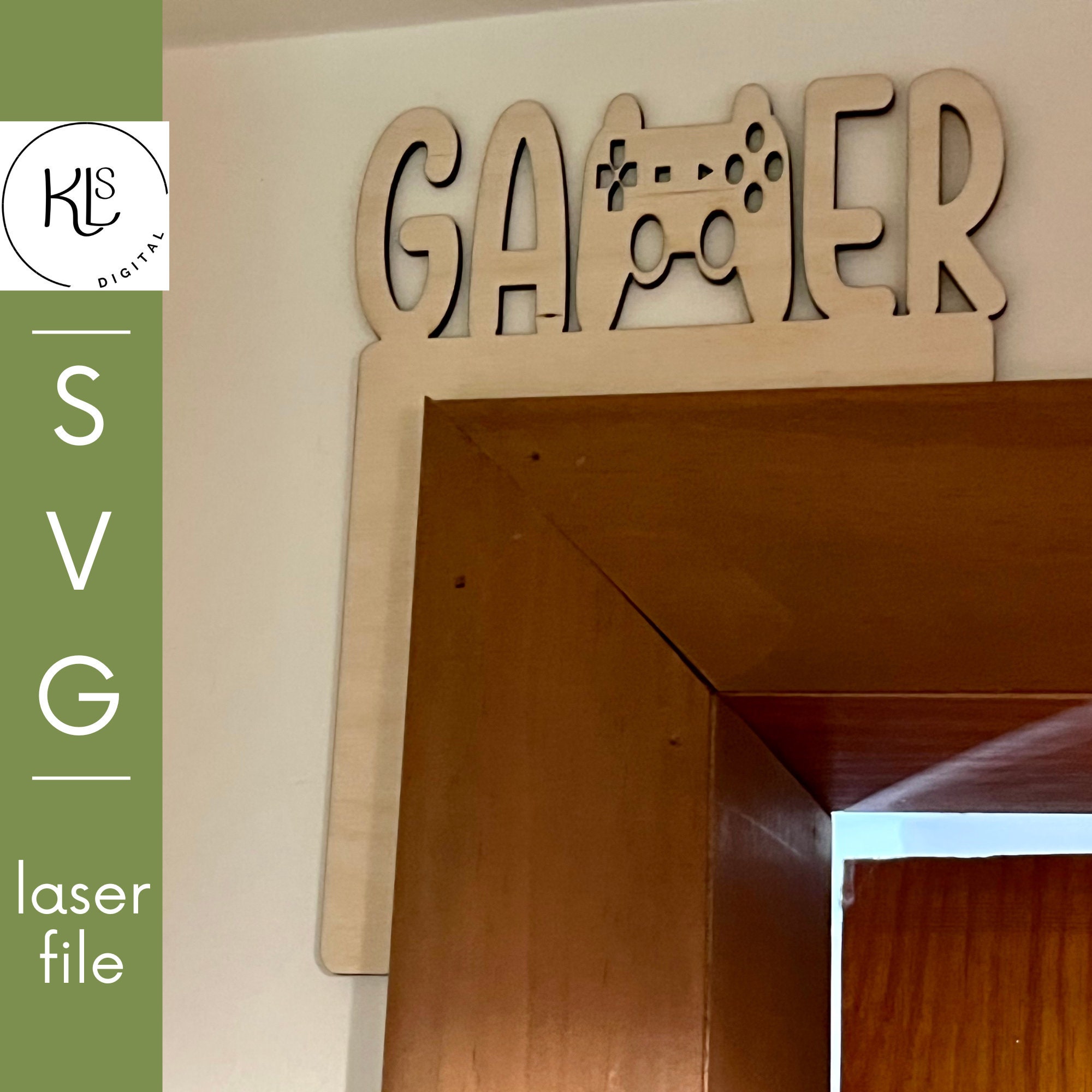 Gamer Corner Sitter SVG. Video Game Home Décor Sign SVG. Laser Cut File ...