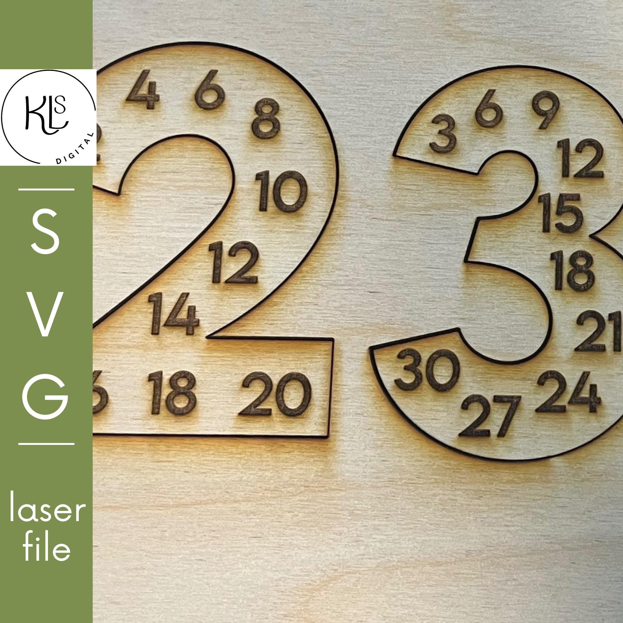 Multiplication Numbers SVG. Flashcards for Kids. Multiplication Chart ...