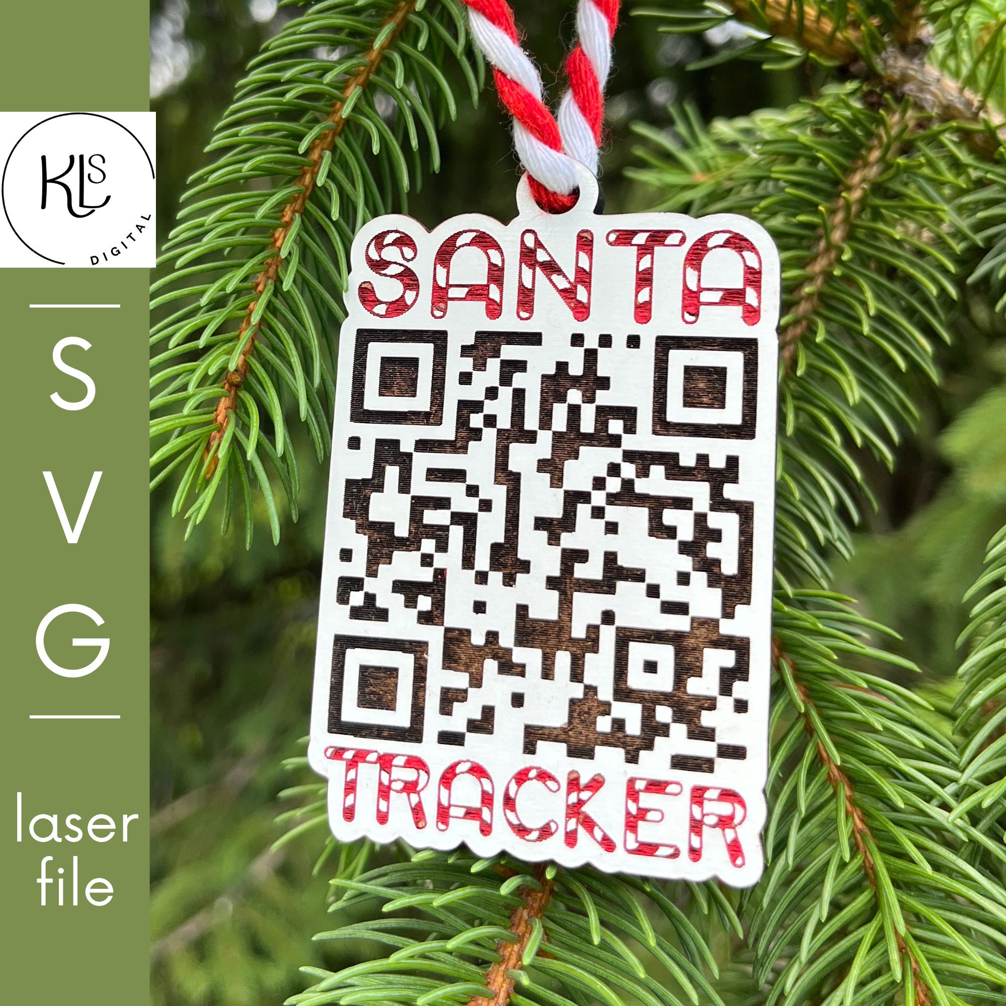 Santa Tracker Ornament/magnet Laser Cut File. Glowforge. Christmas ...