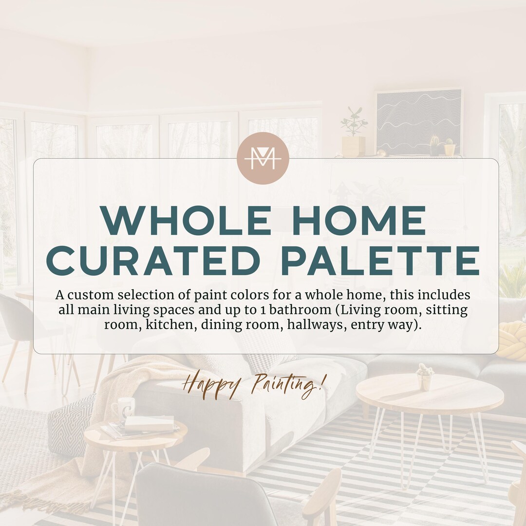 Whole Home Custom Color Selections - Etsy