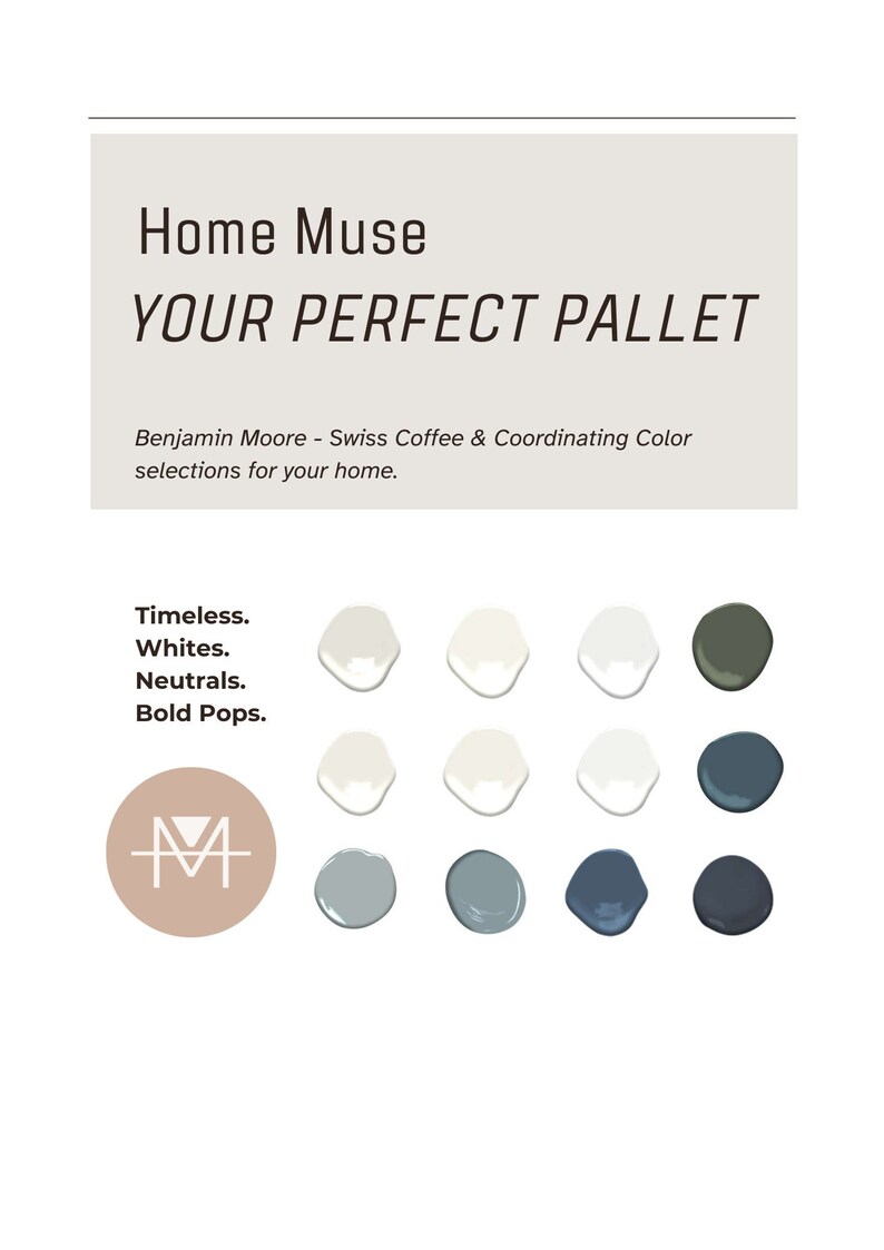 Swiss Coffee Paint Color Pallett Whole Home - Etsy