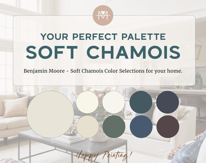 Benjamin Moore SOFT CHAMOIS Color Palette, Modern Color Scheme, Soft ...