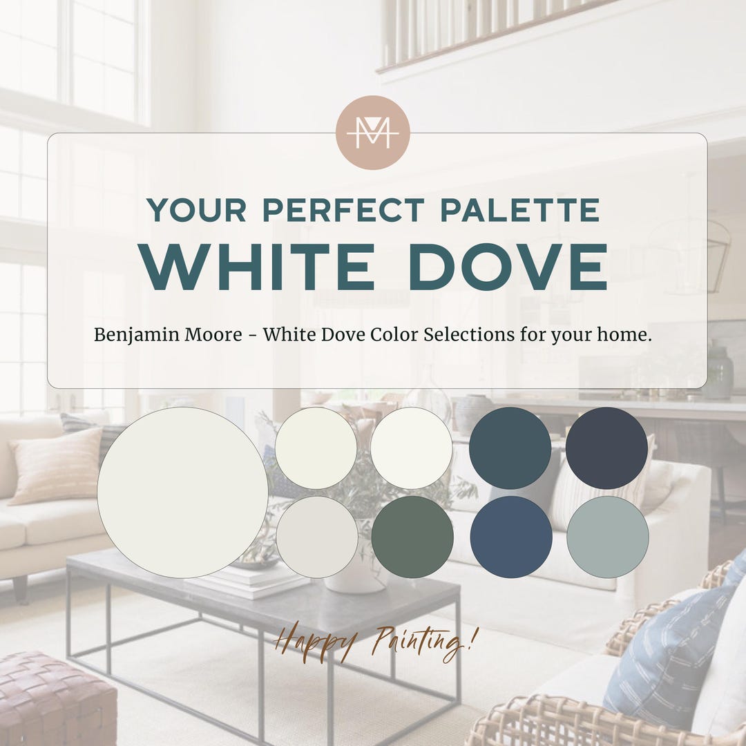White Dove Paint Color Pallet - Etsy