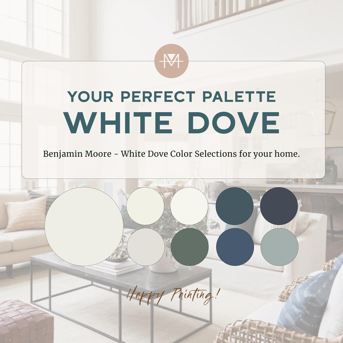 White Dove Paint Color Pallet - Etsy