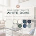 White Dove Paint Color Pallet - Etsy