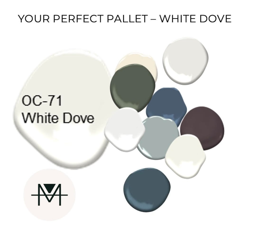 White Dove Paint Color Pallet - Etsy