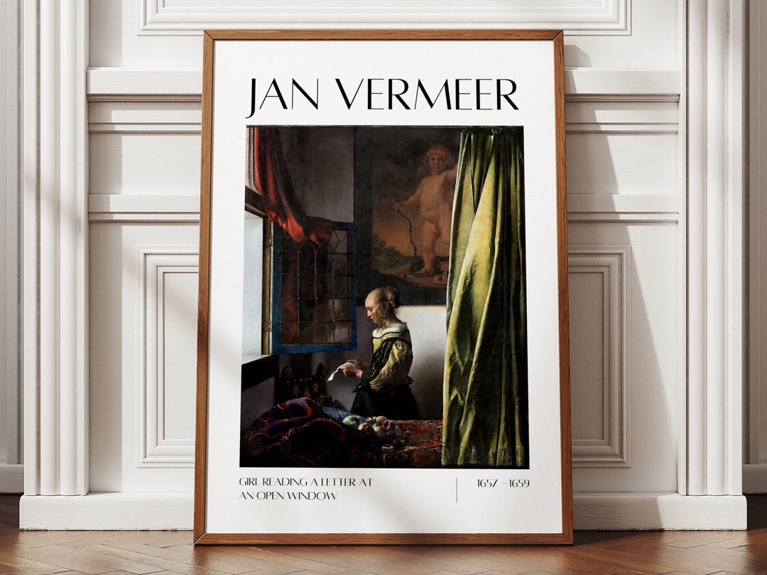 Poster Jan Vermeer Jan Vermeer Poster Art Print as an Artistic Wall ...