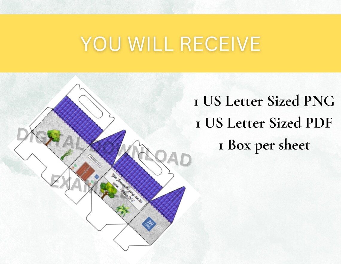 JW Kingdom Hall Pioneer Box With 2025 Yearly Text | Psalm 96:8 | Gift ...