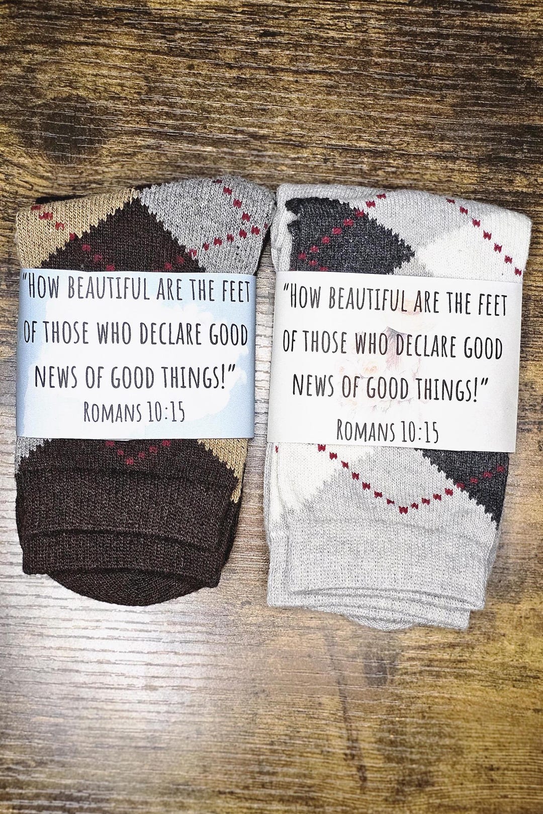 JW Ministry Gift Labels, Romans 10:15, Printable Sock Wraps (PDF) - Etsy
