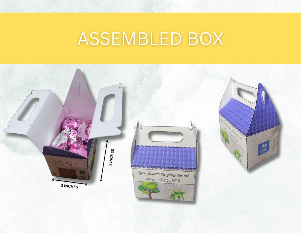 JW Kingdom Hall Pioneer Box With 2025 Yearly Text | Psalm 96:8 | Gift ...