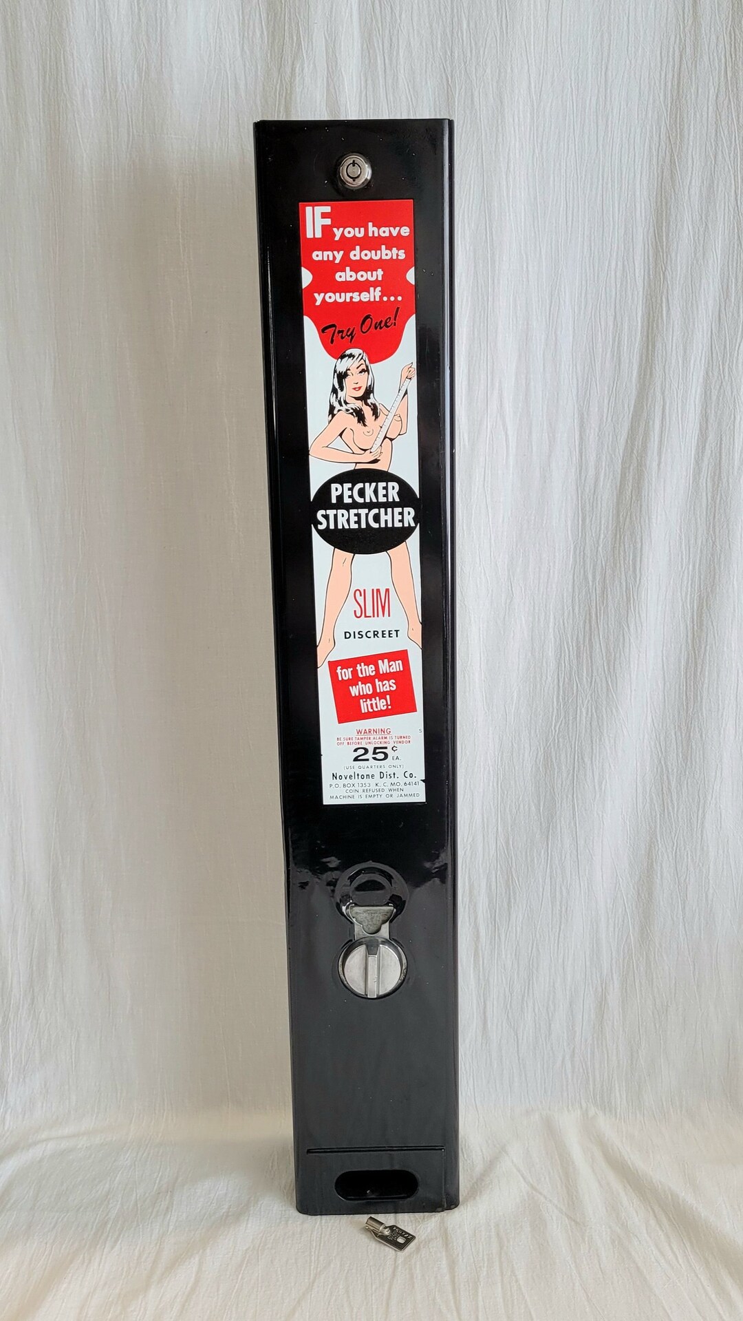 Vintage 70s Condom Novelty Vending Machine Single Selection Previously ...