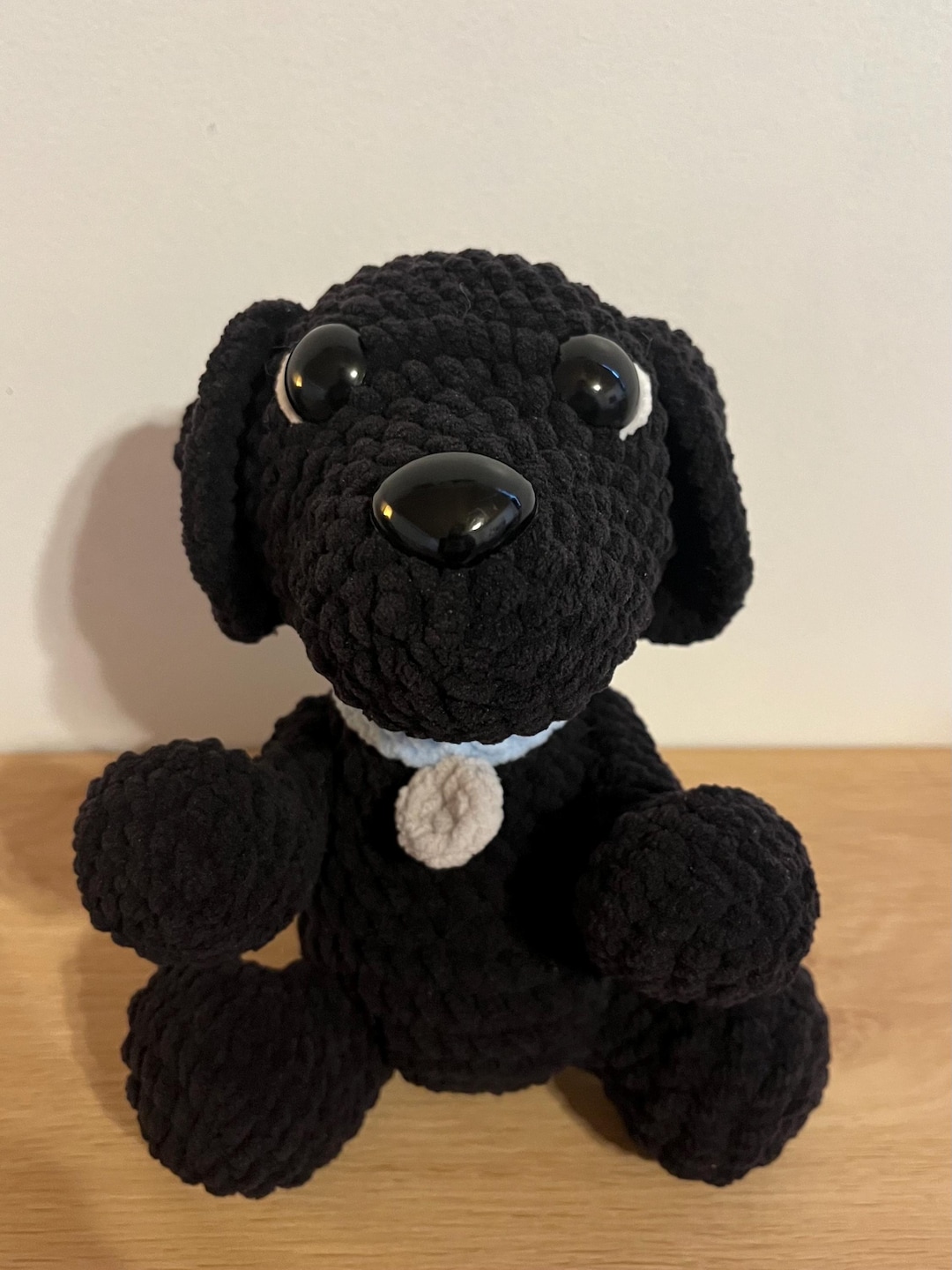 Crochet Puppy Dog Black Lab Amigurumi Plush Stuffed Animal - Etsy