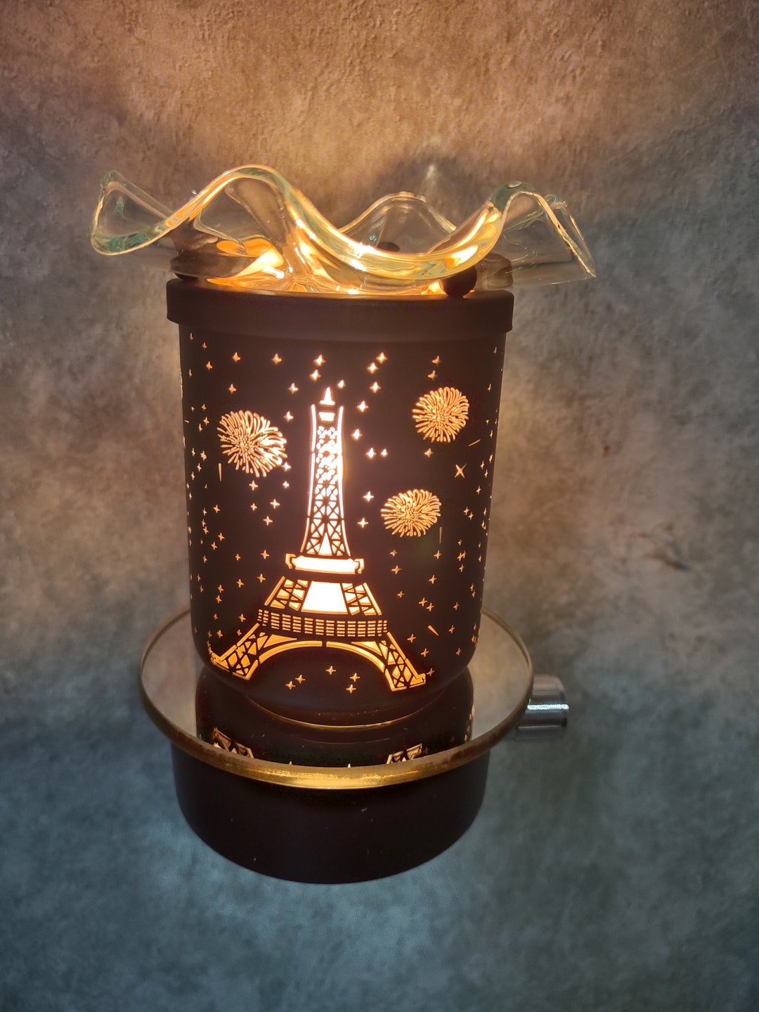 Beautiful Brown/white Eiffel Tower Design Aroma Oil Warmer Diffuser Plugin W/15mlfree Oil 523 - Etsy