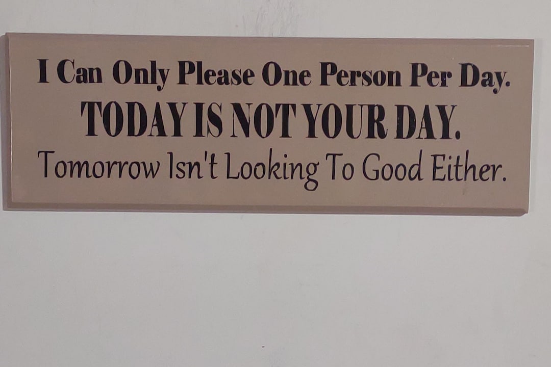 I Can Only Please One Person per Day... Customize With Your Choice of ...