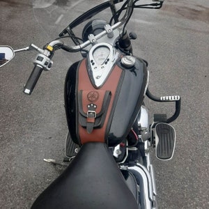 Tank Trim Leather Tank Trim HANDMADE Leather Drag Star 400/650cc - Etsy