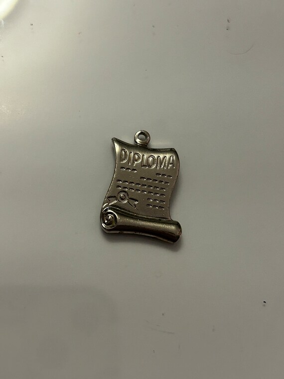 Diploma charm sterling - Gem