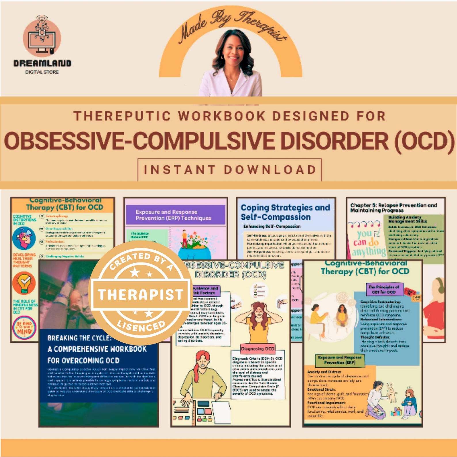 Obsessive-compulsive Disorder (OCD) Mega Bundle Workbook, Intrusive ...