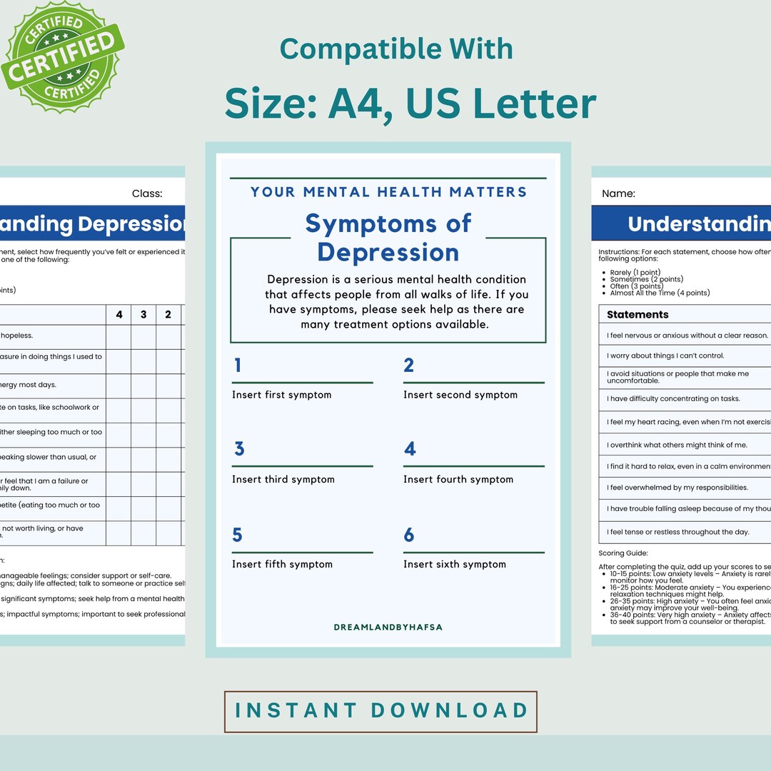 Wellness Worksheets Bundle to Improve Mental Health, Understand ...