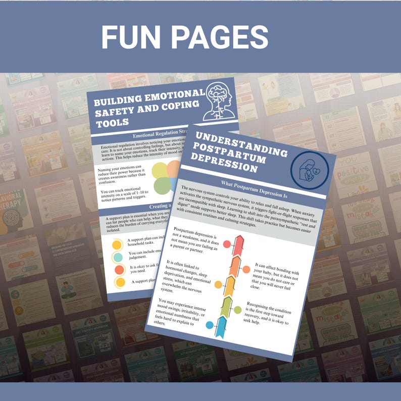 Postpartum Depression Recovery Workbook | 4-chapter Printable Guide for ...