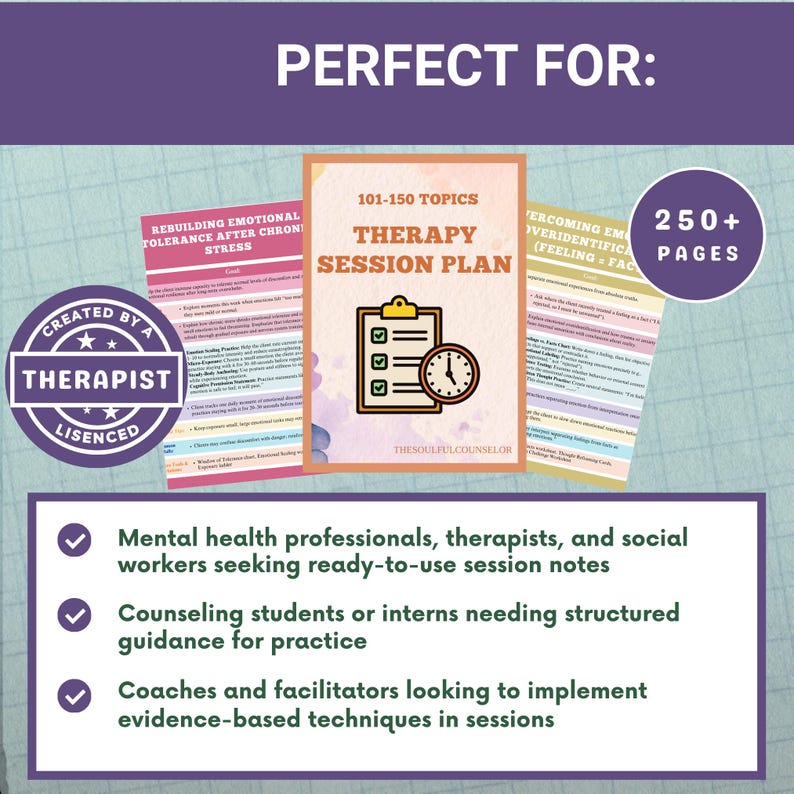 250 Therapy Interventions & Session Plans, Mental Health Techniques and ...